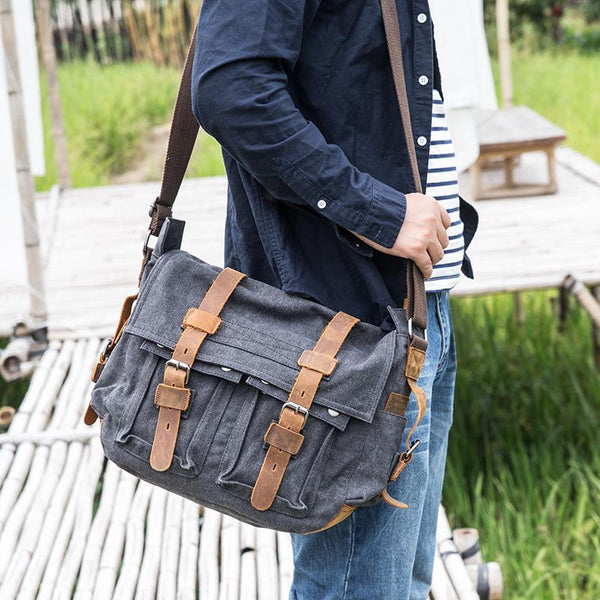 Men's courier messenger bag store