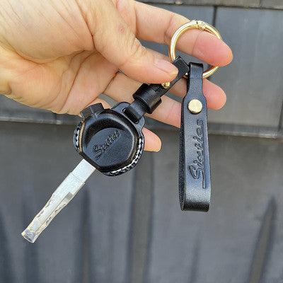 Handmade Leather Sixties 300i Bike Key Cover Black Leather Sixties 300 ...