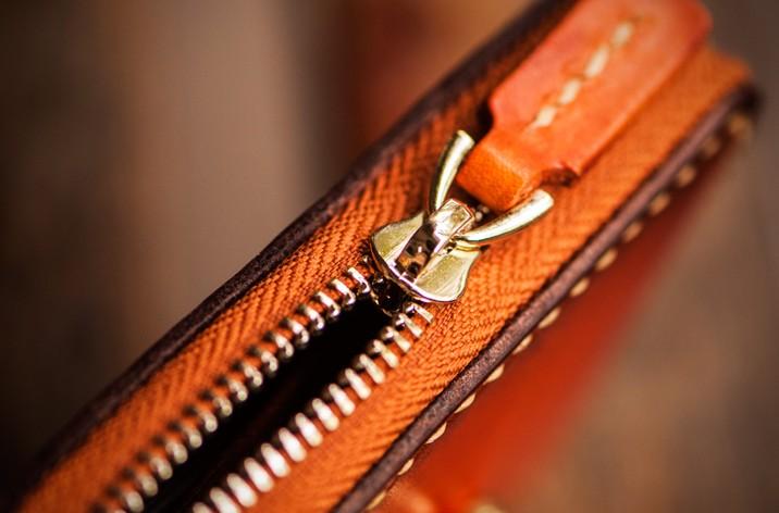 Handmade Leather Tibetan Tooled Mens billfold Wallet Cool Small Chain ...