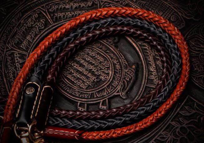 Handmade Braided Leather Wallet Chain Leather Chain for Pants Biker Wa ...