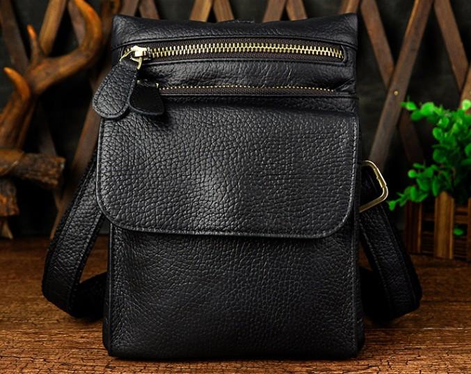 Vintage Mens Leather Belt Pouch Holster Side Bag Belt Case Waist Pouch ...
