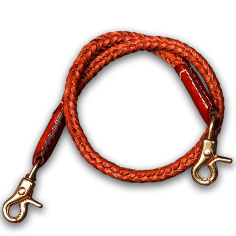 Handmade Braided Leather Wallet Chain Leather Chain for Pants Biker Wa ...