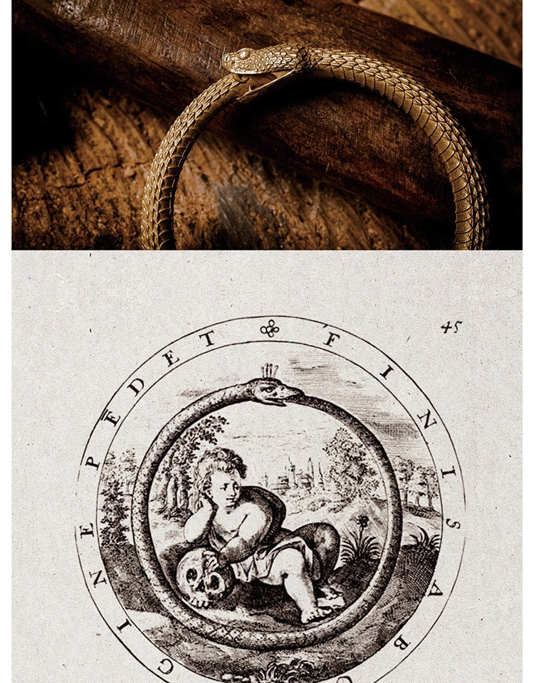 Cool Ouroboros Brass Keyring Moto KeyChains Ouroboros Keyring Moto Key ...