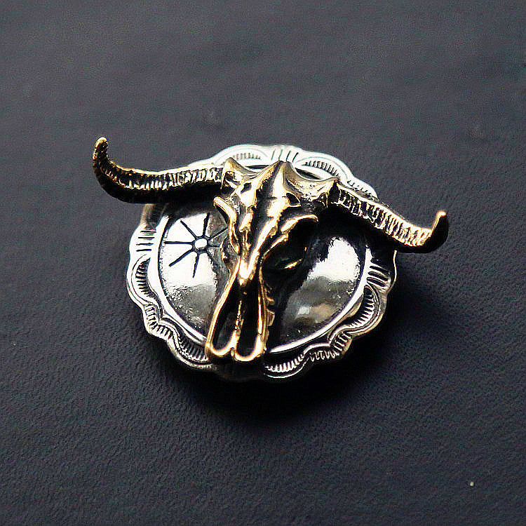 Silver Wallet Conchos OX Skull Conchos Button Conchos Screw Back Decor ...