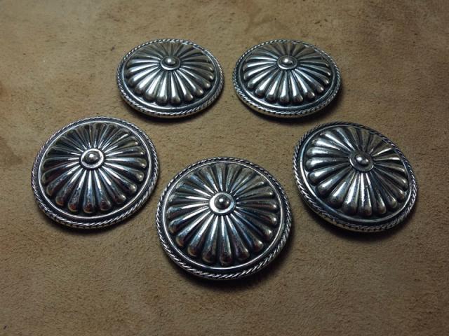 Silver Wallet Conchos Warrior Glory Conchos Button Silver Conchos Scre ...