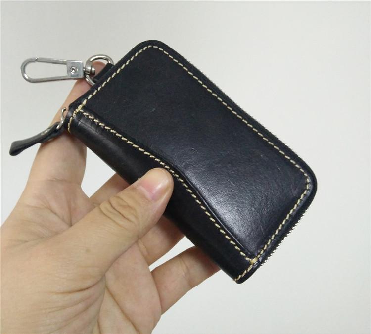 Handmade Mens Leather Biker Key Wallet Cool Small Key Wallet Key Holde ...