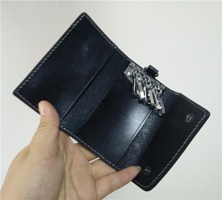 Handmade Mens Leather Biker Key Wallet Cool Small Key Wallet Key Holde ...